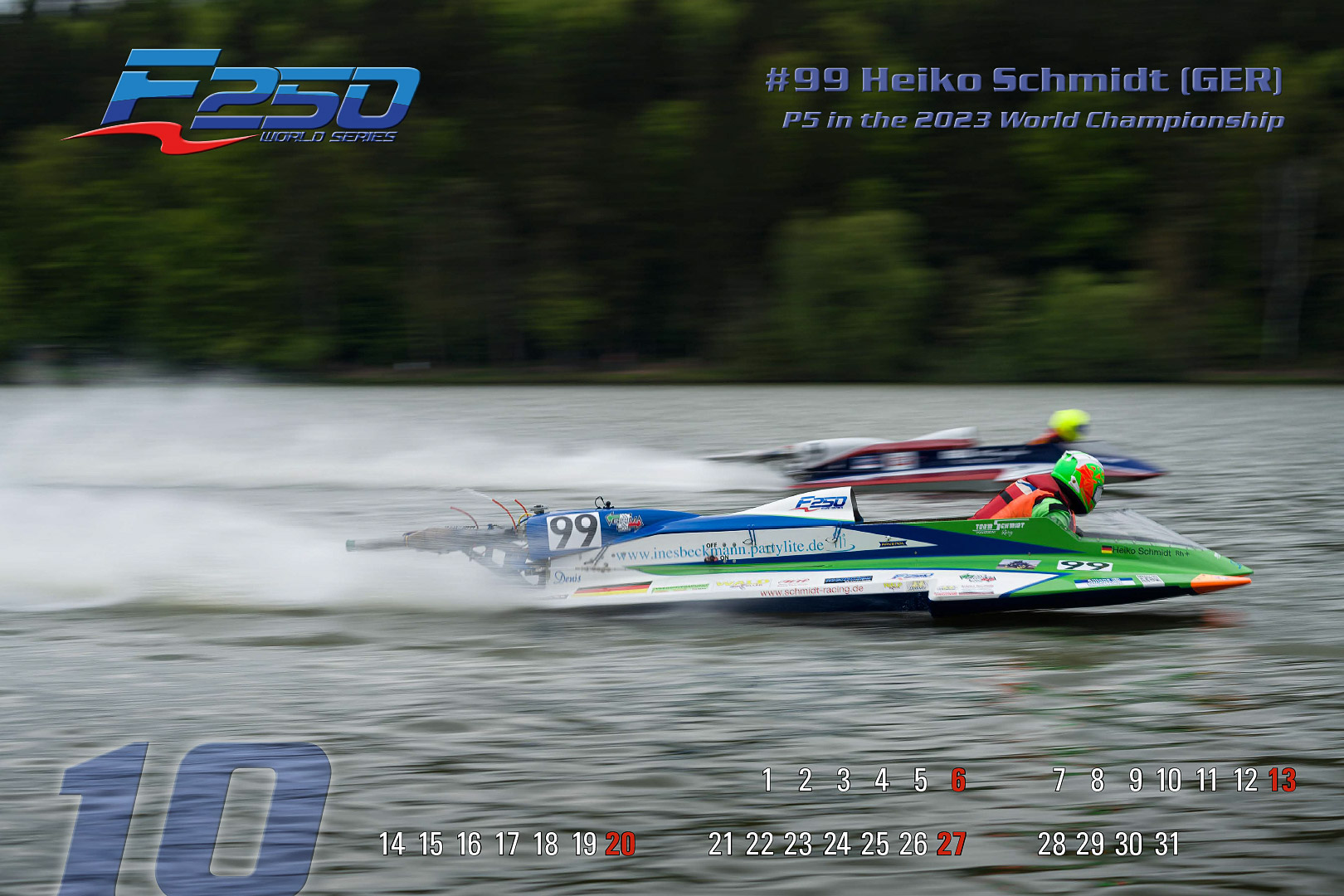 Kalendář HydroGP 2024 – UIM Formula 125 a Formula 250